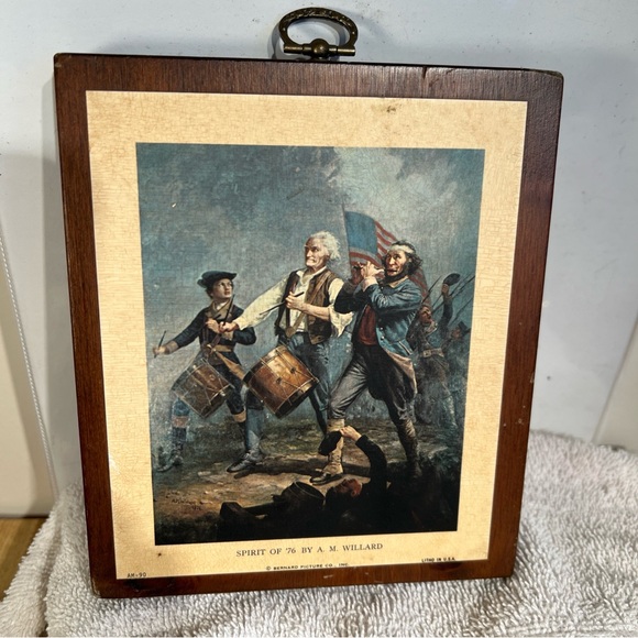 Accents | Vintage Bernard Picture Co Wooden Picture The Spirit Of 76 A ...